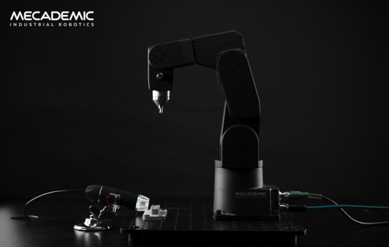 メカデミック社（MECADEMIC）光吸収型小型ロボットアーム MECA500-OBS | 最先端レーザー、ロボット、計測技術のカンタム・ウシカタ